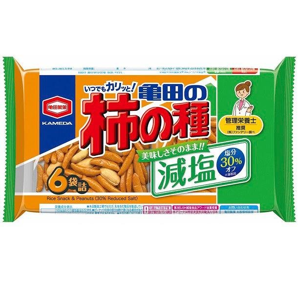 Kameda Kakinotane Low-Sodium Rice Crackers Peanuts Mix 164g x 3 Bags – j-cart
